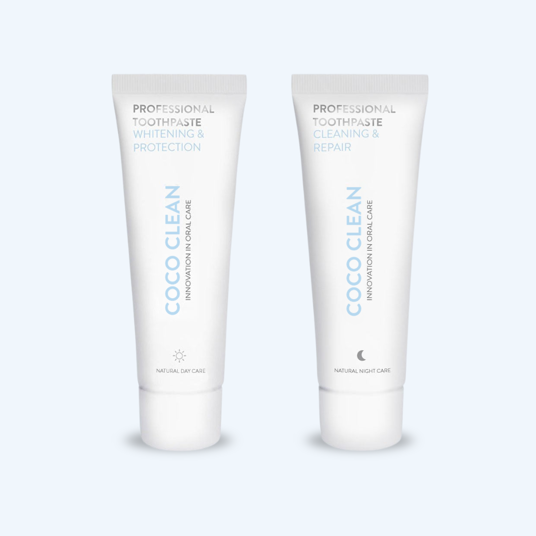 Natural Day & Night Toothpaste Duo | Organic Dental Care | Coco Clean